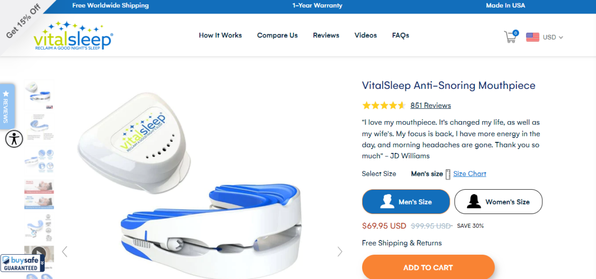 VitalSleep Review: Does This Anti-Snoring Mouthpiece Really Work ...